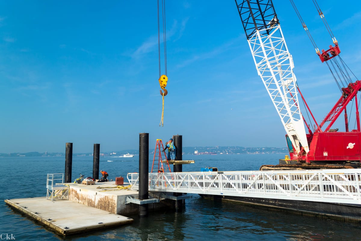 Eco-Dock Construction At 69th Street Pier Nearly Completed - Bklyner