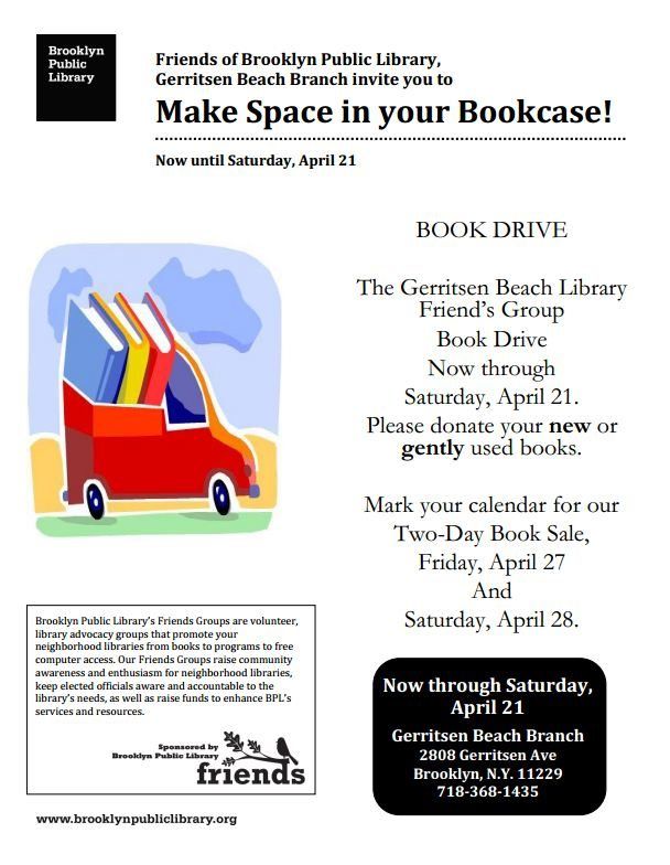 Ongoing Book Drive At Gerritsen Beach Library - Bklyner