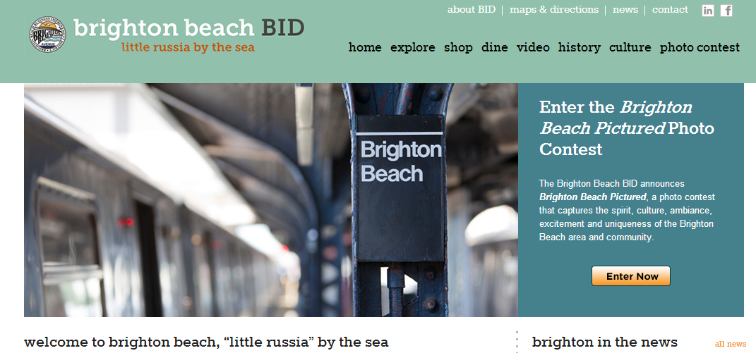 Redesigned Brighton Beach Business Improvement District Website Goes ...
