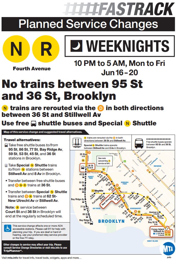 Construction To Derail N, R Trains Next Week - Bklyner