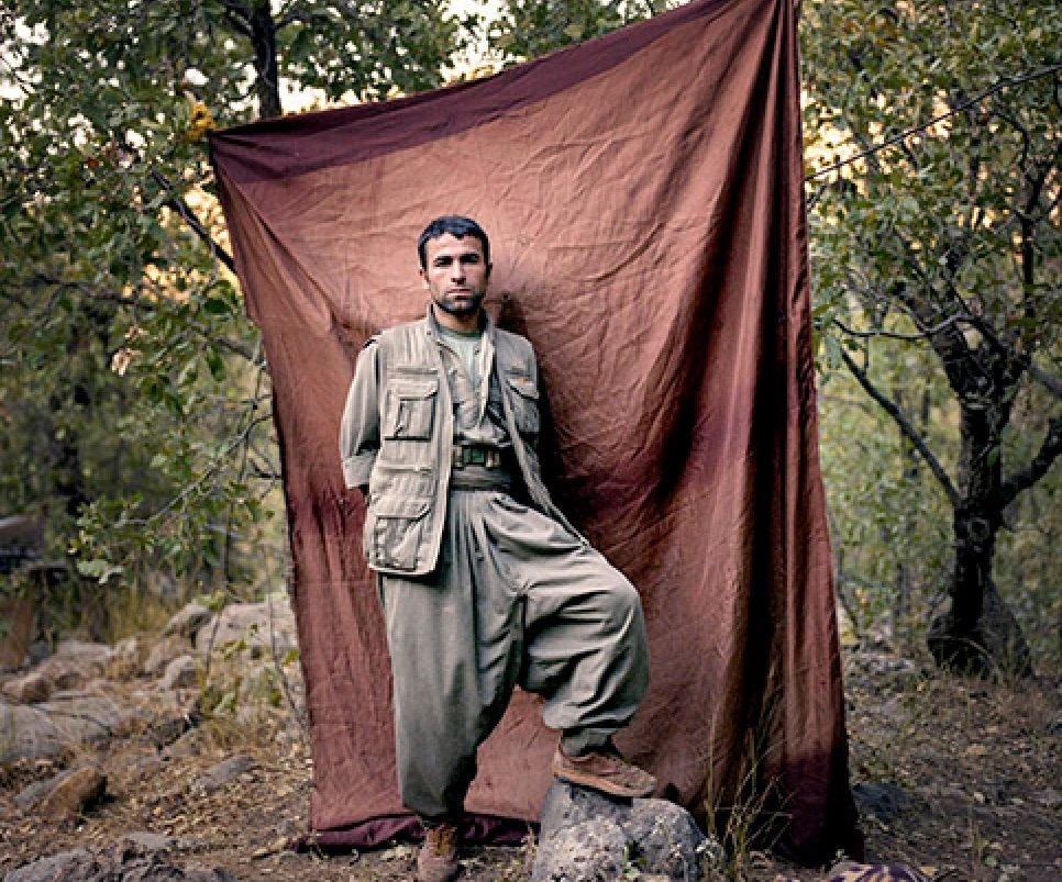Portraits Of Kurdish Guerilla Fighters: Back Drop By Savas Boyraz At ...